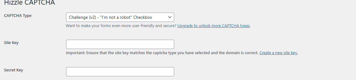 How to Fix the ‘Invalid reCAPTCHA Key’ Error in WordPress – Hizzle CAPTCHA